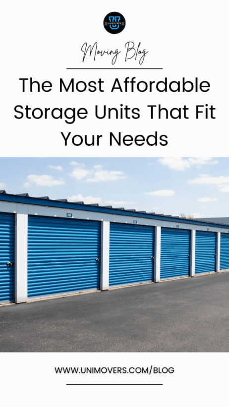 The Most Affordable Storage Units That Fit Your Needs • UniMovers