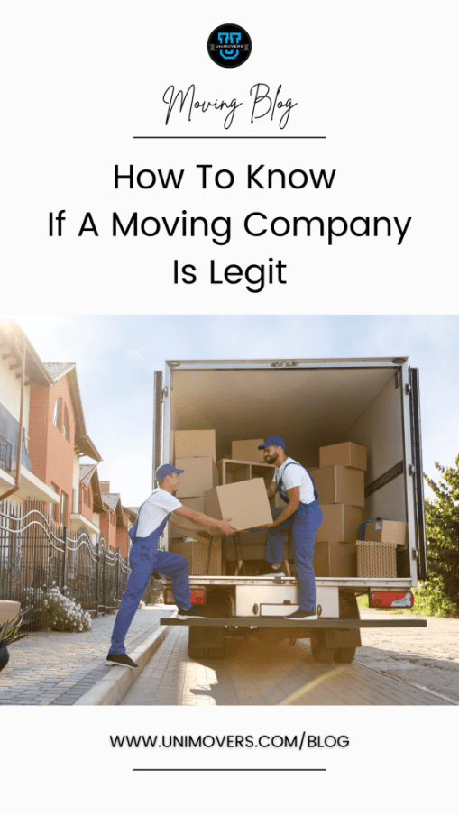 How to Know if a Moving Company is Legit • UniMovers