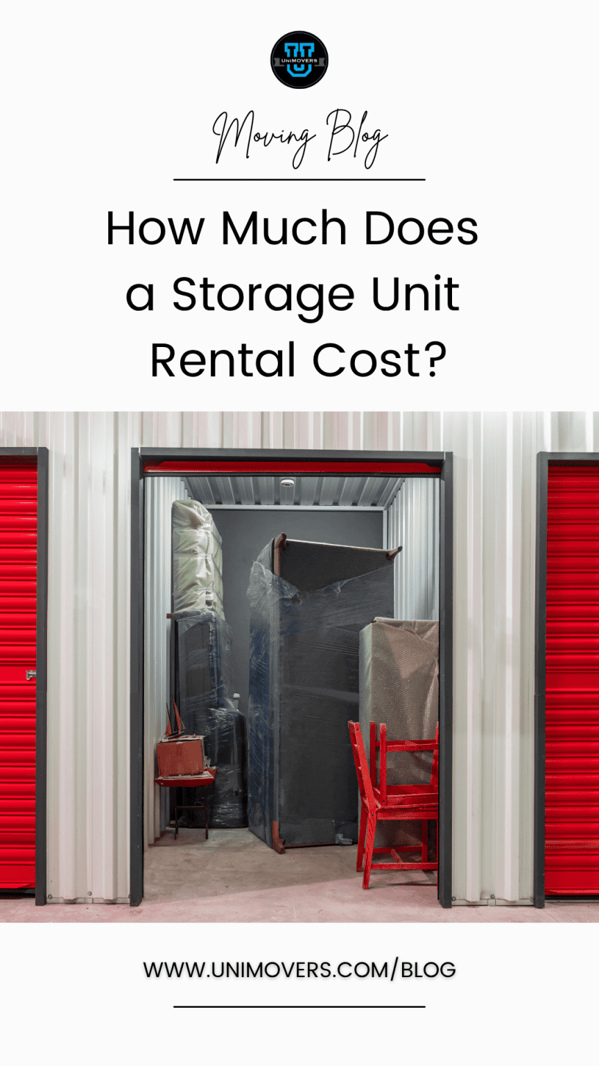 How Much Does a Storage Unit Rental Cost? • UniMovers